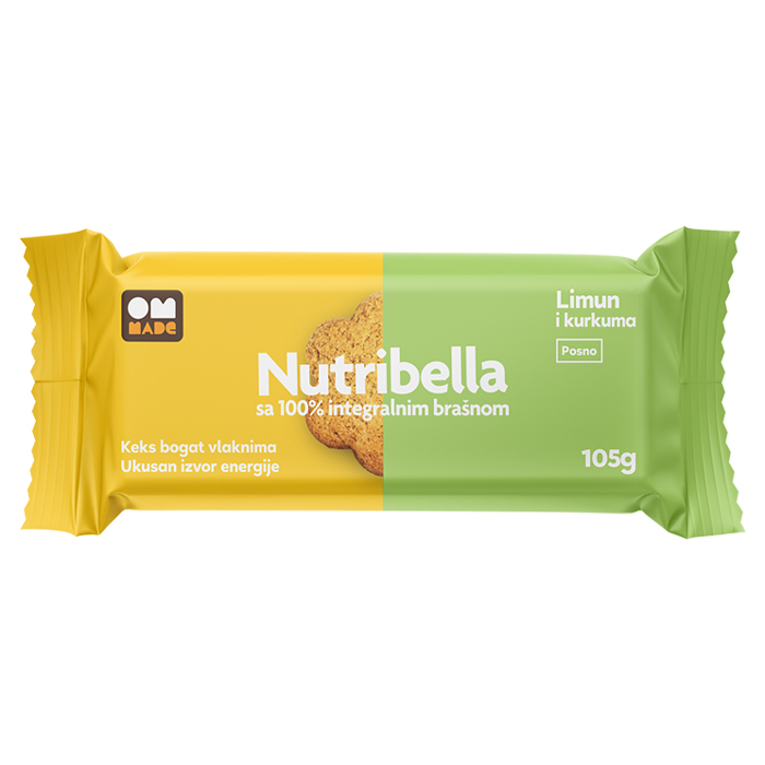 NUTRIBELLA POSNI KEKS
LIMUN KURKUMA 105g