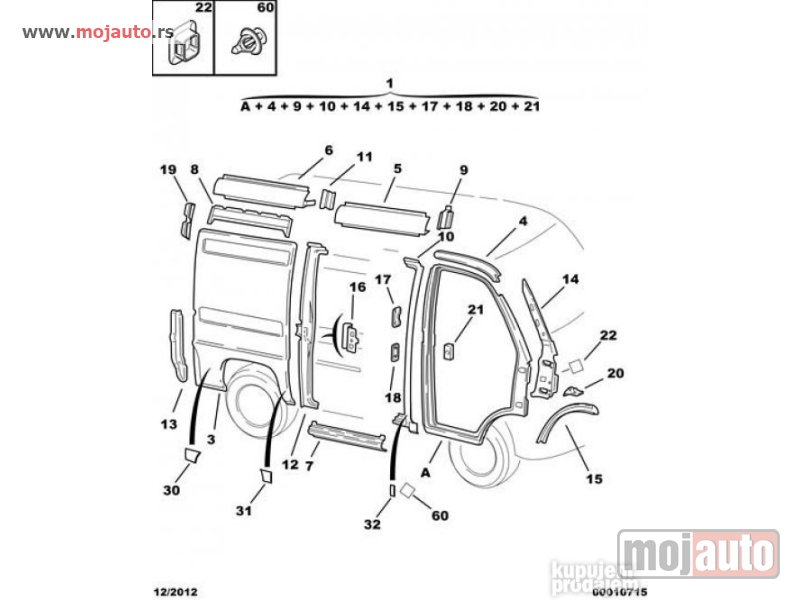 Fiat Ducato Lajsna Zadnjeg Blatobrana Desna 02-06,NOVO