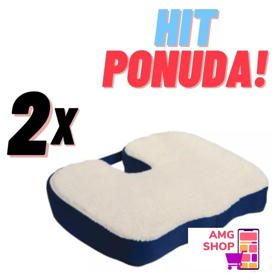 HIT PONUDA! 2x Jastuk Od MEMORIJSKE Pene Za Udobno SEDENJE - HIT PONUDA! 2x Jastuk Od MEMORIJSKE Pene Za Udobno SEDENJE