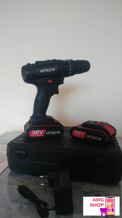 HITACHI Aku Srafilica Busilica Cekic 36v + 2 Bateri + Pribor - HITACHI Aku Srafilica Busilica Cekic 36v + 2 Bateri + Pribor