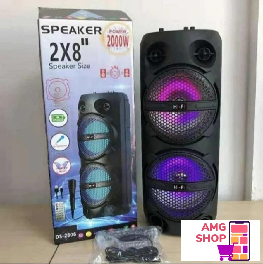 Karaoke blutut zvučnik - 2x8"-DS 2806 - Karaoke blutut zvučnik - 2x8"-DS 2806