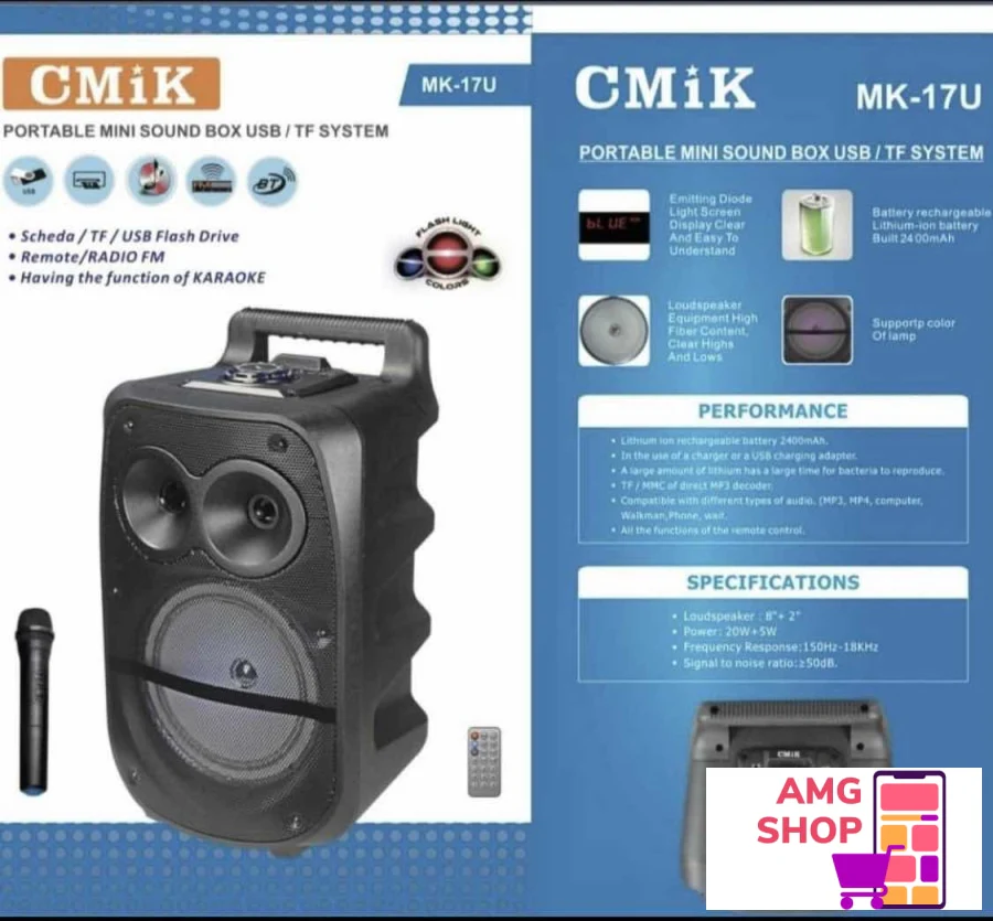 karaoke blutut zvučnik sa bezičnim mikrofonom - MK -17U - karaoke blutut zvučnik sa bezičnim mikrofonom - MK -17U