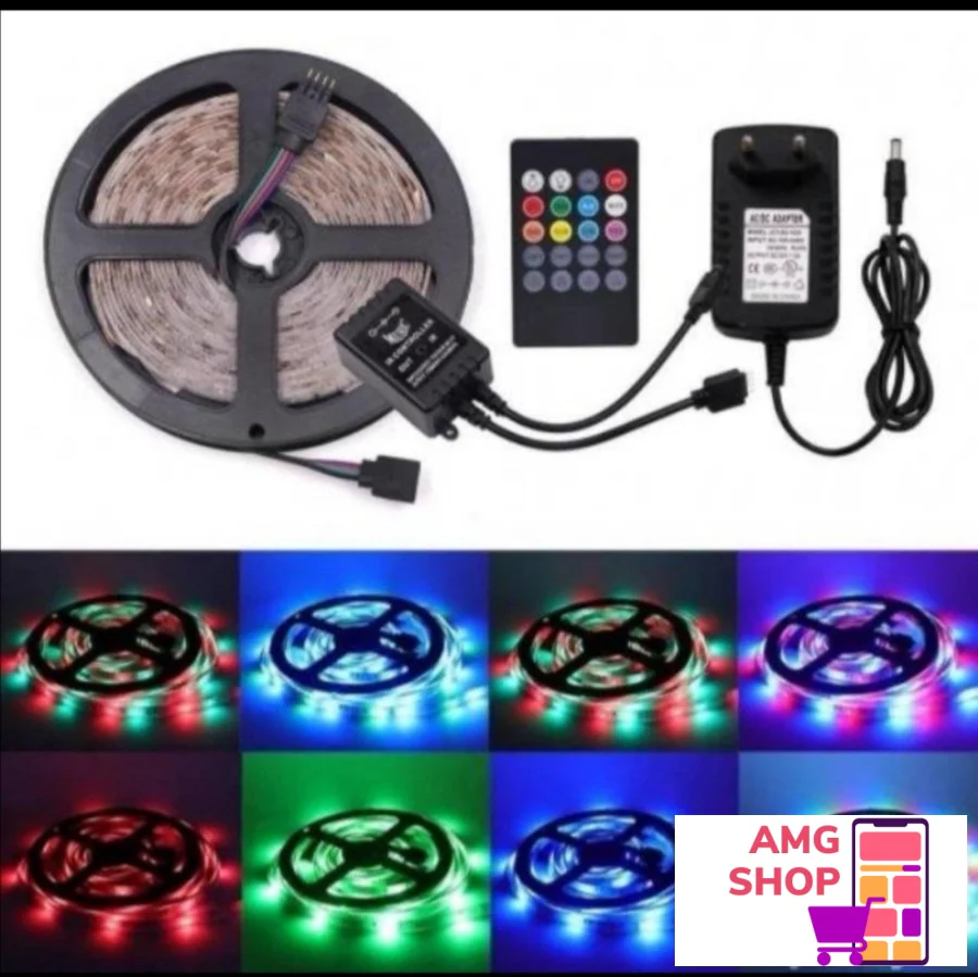 Led Traka dužina 5 metara RGB više boja - Led Traka dužina 5 metara RGB više boja