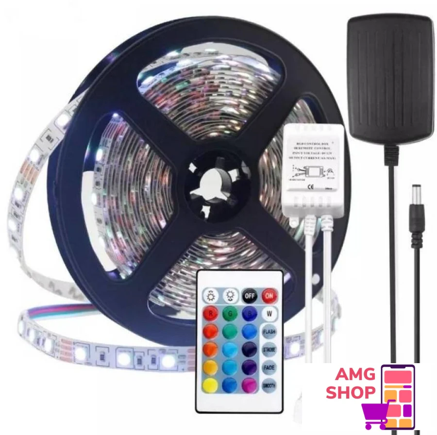 Led traka sa daljinskim RGB 16 boja 5m - Led traka sa daljinskim RGB 16 boja 5m