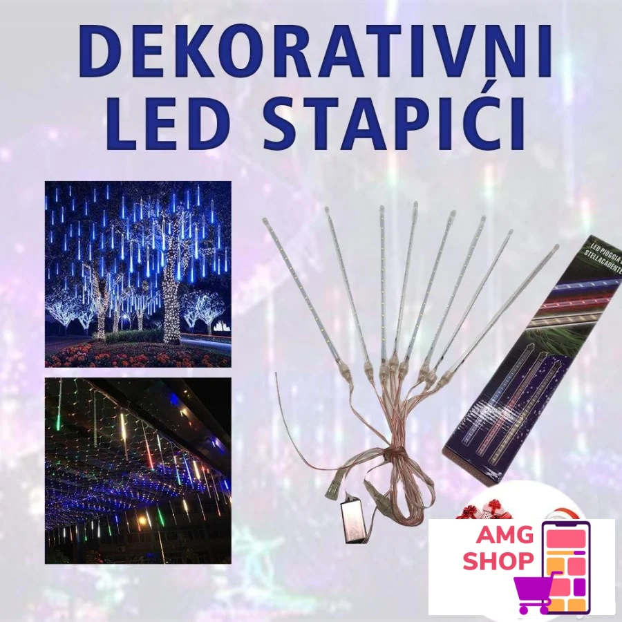 Meteorska kisa Led lampice stapici godisnja rasveta - Meteorska kisa Led lampice stapici godisnja rasveta