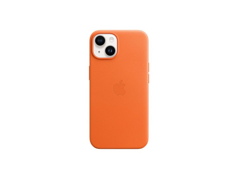 APPLE IPhone 14 Leather Case With MagSafe – Orange (Mpp83zm/A)
