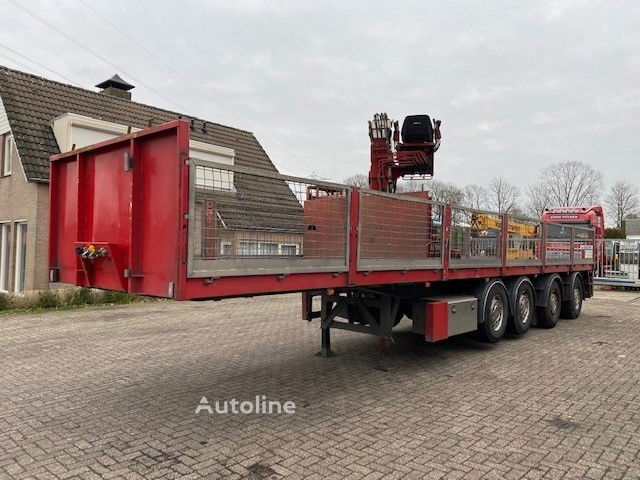 KWB P-544-STI-H 4 AXLE DISC BRAKE / HIAB 130R poluprikolica sa ravnom platformom