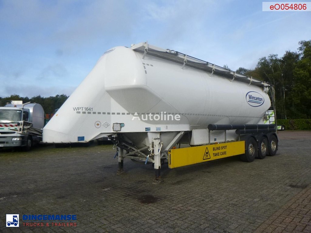 Feldbinder Powder tank alu alu 49 m3 / 1 comp cisterna za prevoz cementa