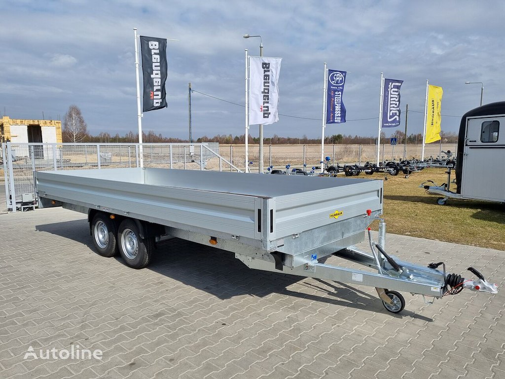 Nova Humbaur HT 355221 GR 5,22 x 2,1m 3500kg GVW platform trailer ALU sides prikolica sa ravnom platformom