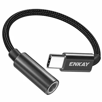 ENKAY ENK-AT111 USB-C / 3.5MM AUX ADAPTER - CRNI