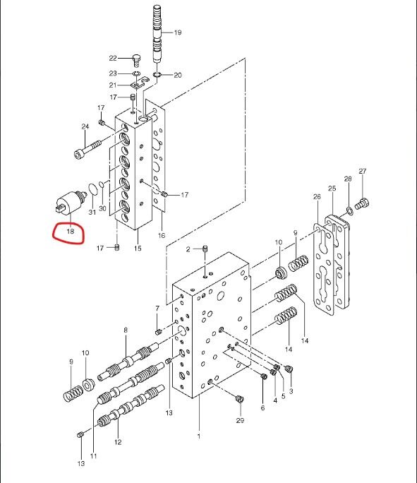 FIAT 76042786 senzor za Fiat-Hitachi W270 prednjeg utovarivača