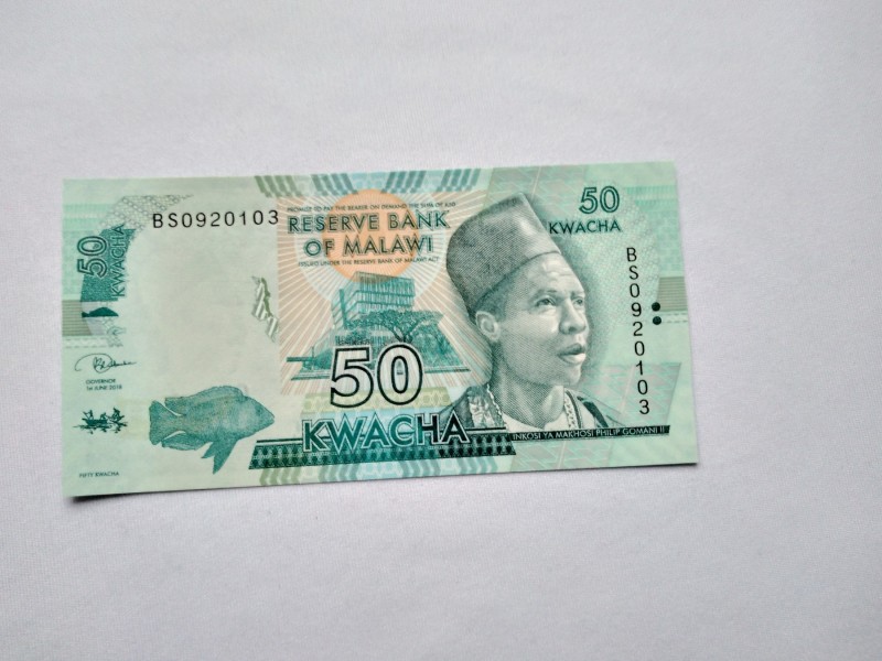 Malavi 50 kwacha,2018 god.UNC