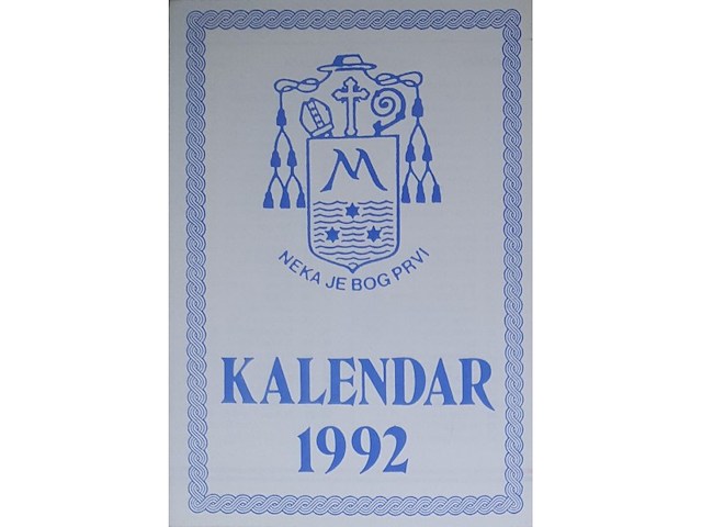Katolički Kalendar 1992
