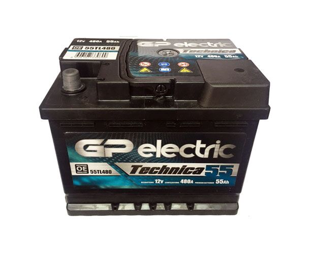 Akumulator GP Electric 12V 55Ah 480A L+ 55TL480