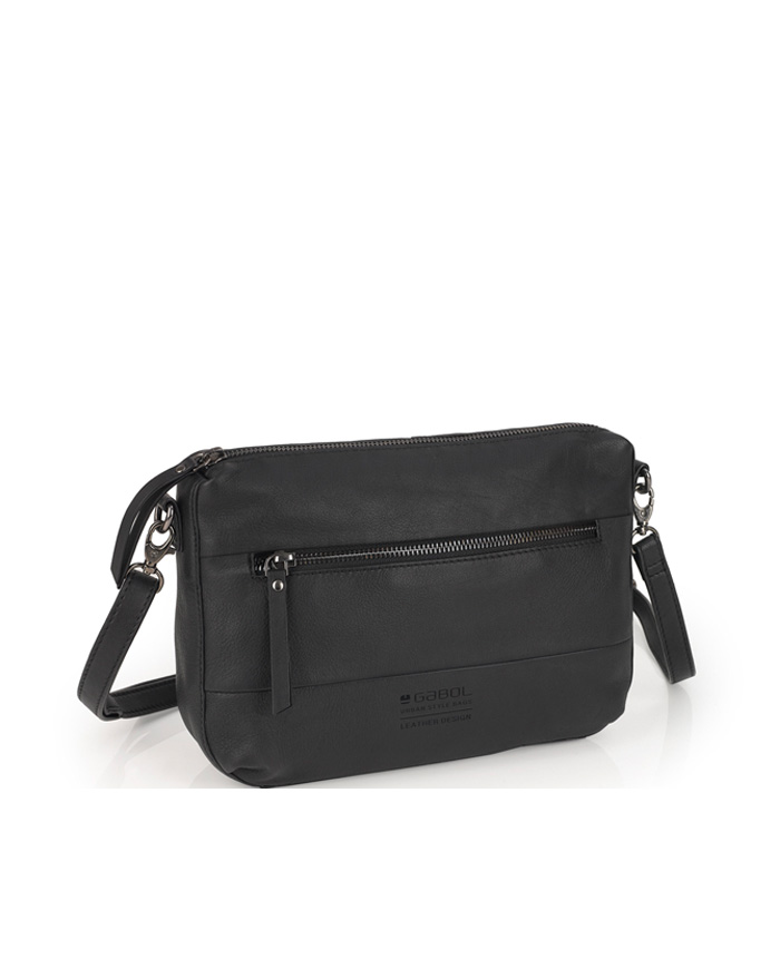 TORBA DHARMA LEATHER BLACK Gabol