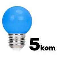 Pet LED sijalica Plava 2W E27