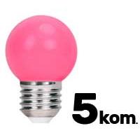Pet LED sijalica Roze 2W E27