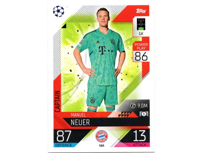 191.Manuel Neuer - FC Bayern Munch- Match ATTAX 2022/23