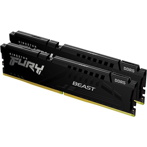 Kingston 32GB (2x16GB) DDR5 5200MT/s CL36 FURY Beast Black memorija | KF552C36BBEK2-32