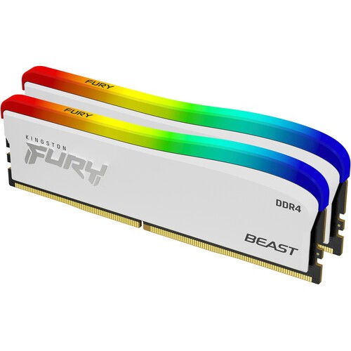 Kingston 16GB (2x8GB) DDR4 3600MT/s CL17 FURY Beast RGB SE memorija | KF436C17BWAK2/16