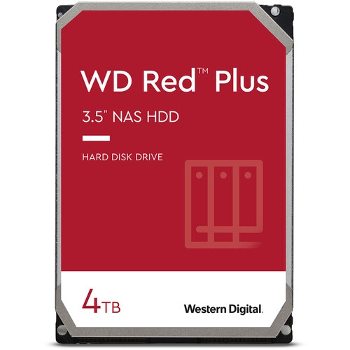 Western Digital 4TB WD Red Plus NAS 3.5″ SATA HDD | WD40EFPX