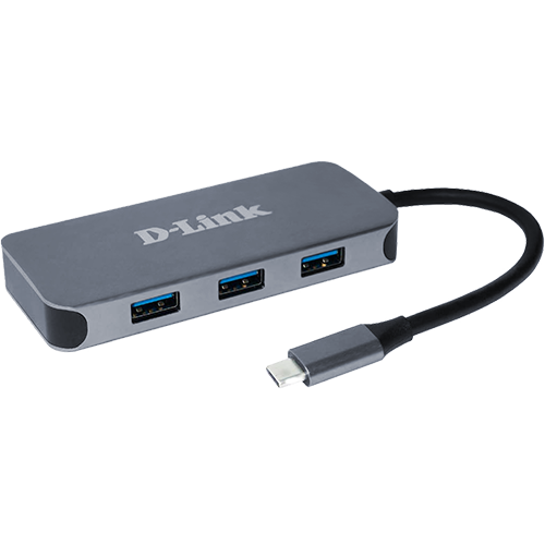 D-Link USB-C Hub, 1xHDMI, 3xUSB 3.0, 1xUSB-C, Gigabit Ethernet | DUB-2335