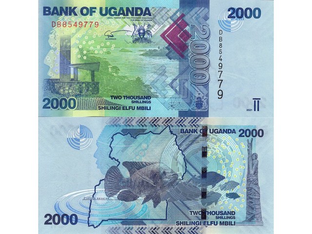 UGANDA 2000 Shillings 2021 UNC, P-50