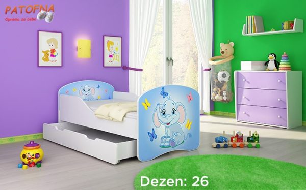 Krevet za decu Acma 1 140×70 sa fiokom, 26