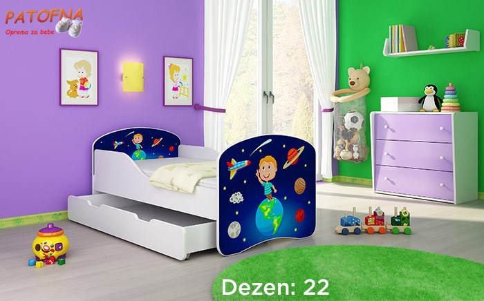 Krevet za decu Acma 1 sa fiokom 180×80 22