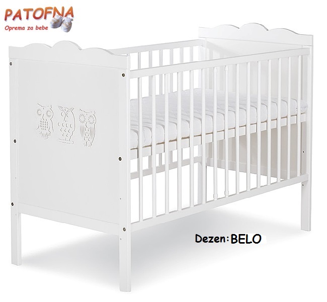 Krevetac za bebe Klups Marsell, WHITE