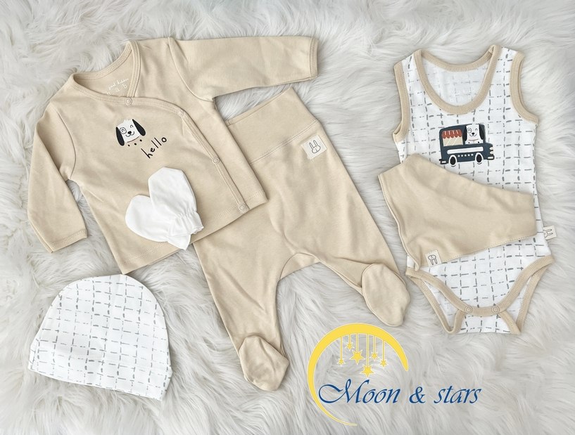 Kompletići za bebe 207, MOON & STARS