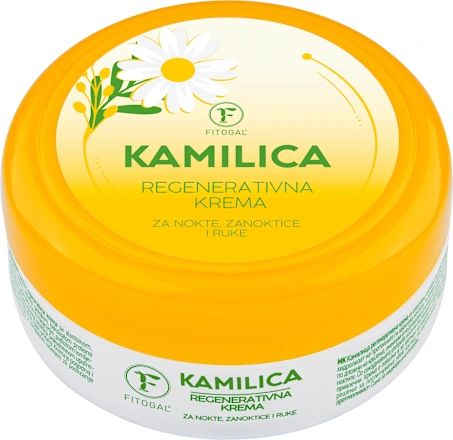 FITOGAL
KAMILICA regenerativna krema, za nokte, zanoktice i ruke, 110 ml