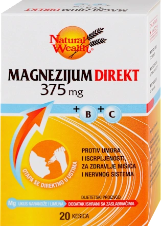 Natural Wealth
MAGNEZIJUM DIREKT, 67 g
Dodatak ishrani