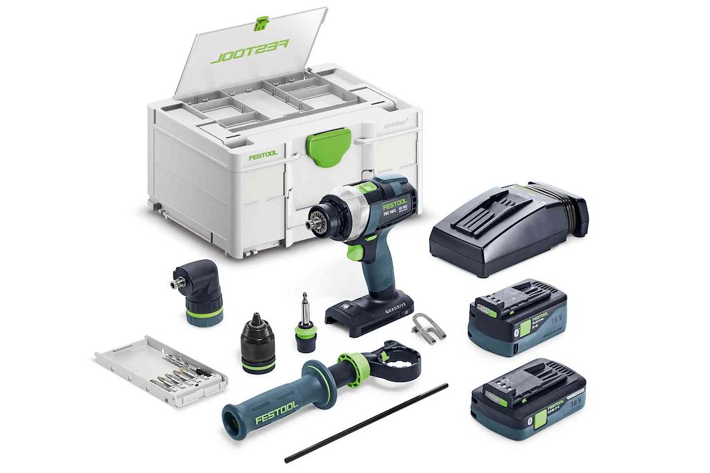 Festool akumulatorska bušilica odvijač QUADRIVE TDC 18/4 5,2/4,0 I-Set (577612)