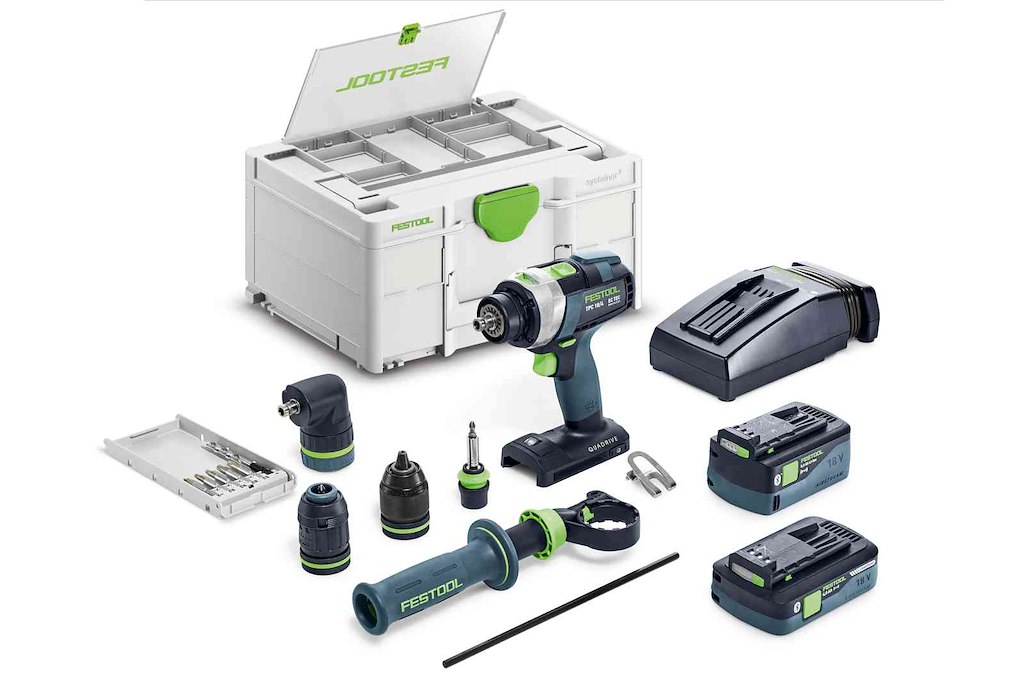 Festool akumulatorska bušilica odvijač QUADRIVE TPC 18/4 5,0/4,0 I-Set/XL (577622)