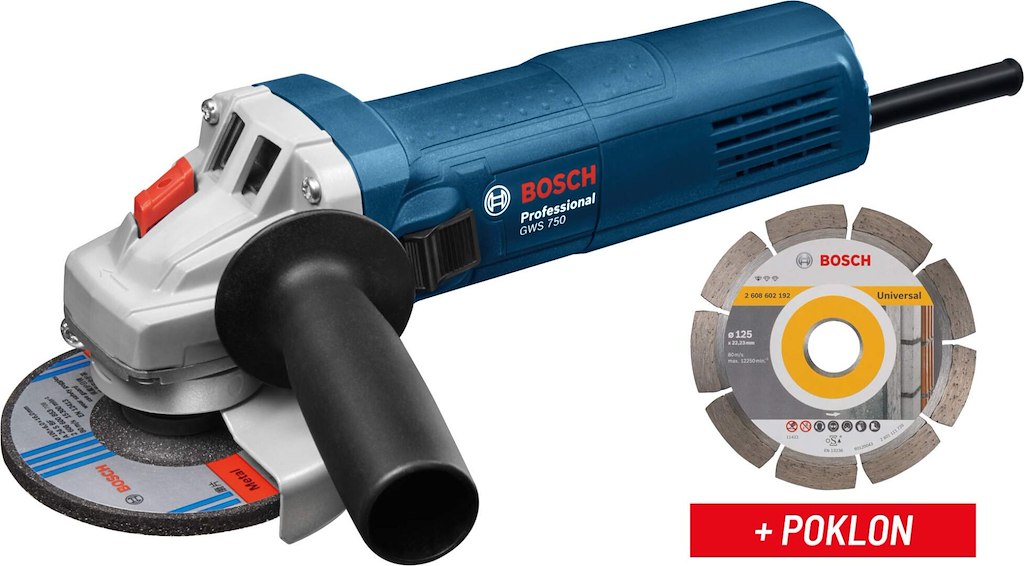Bosch ugaona brusilica GWS 750-125 (060139400D)