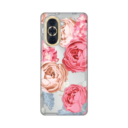 Silikonska futrola - maska print Skin za Huawei Nova 10 Pink Flowers