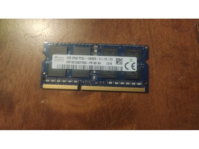 Ram memorija BR9 DDR3 Hynix 4GB , 1600Mhz , PC3L