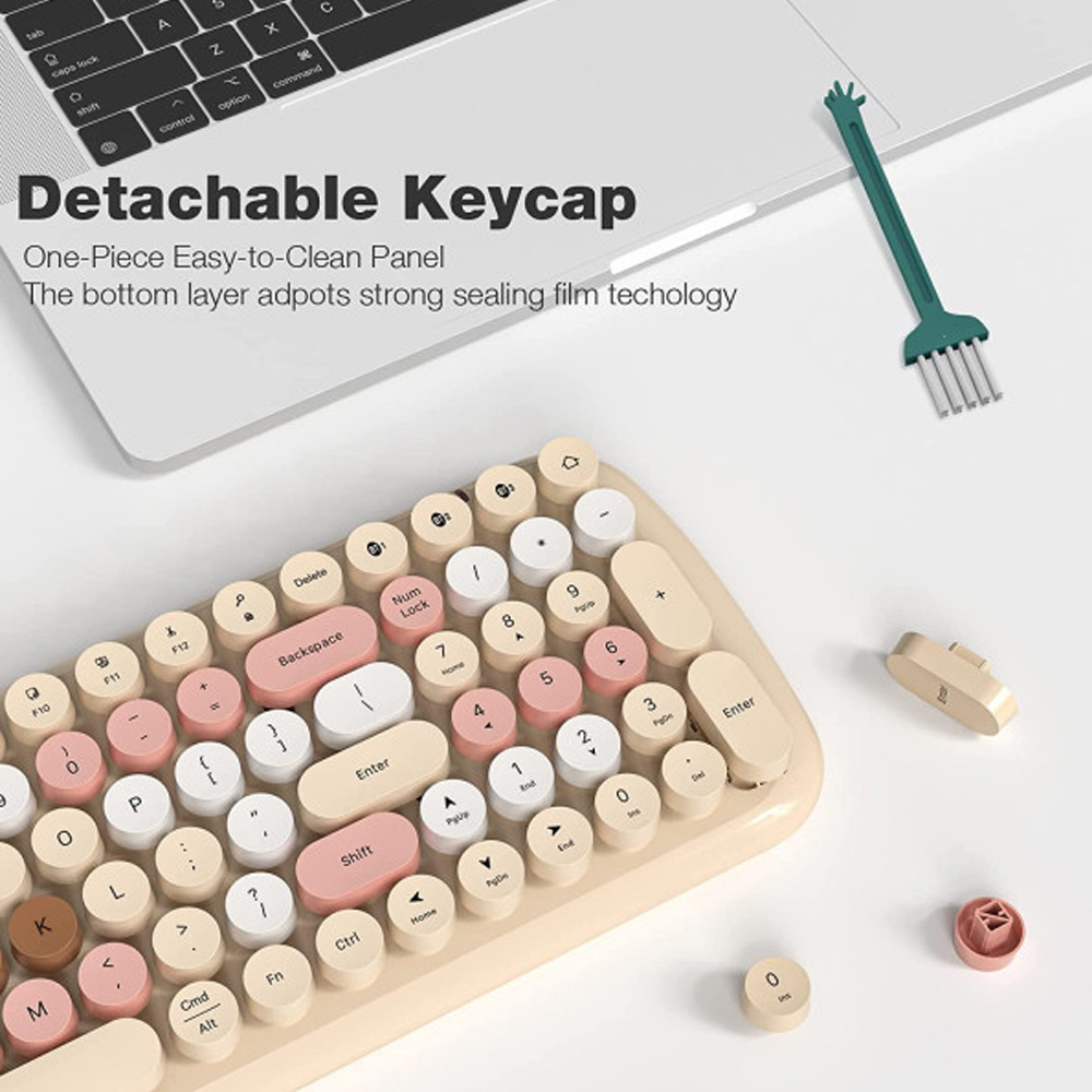 MOFII Retro SK-646BTMT US Bežična tastatura - Bež