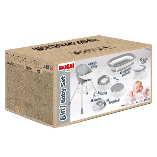 Set za bebe 6u1 sa stolicom za hranjenje