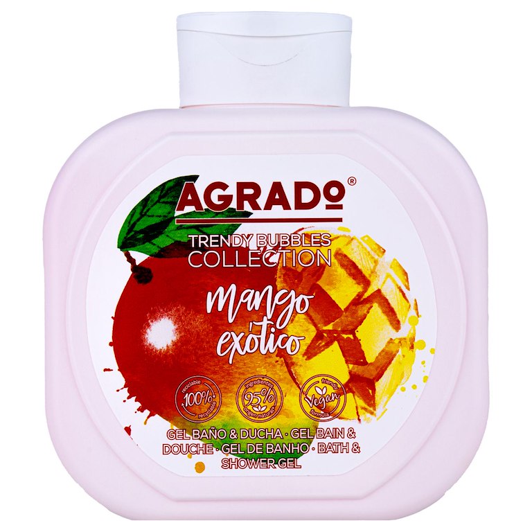 Gel za tuširanje i kupka AGRADO Exotic Mango 750ml