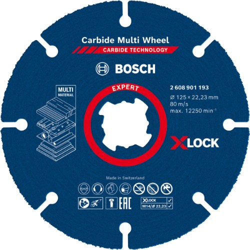Bosch Expert X Lock Multi Wheel karbidna rezna ploča 125 mm
