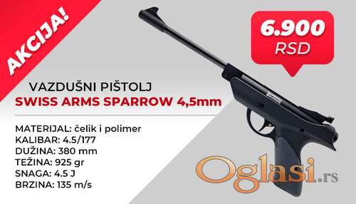 Vazdusni pistolj na prelamanje 4.5mm