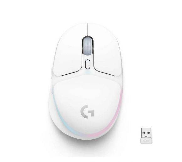 Logitech - Logitech G705 Wireless Gaming Mouse Off-White