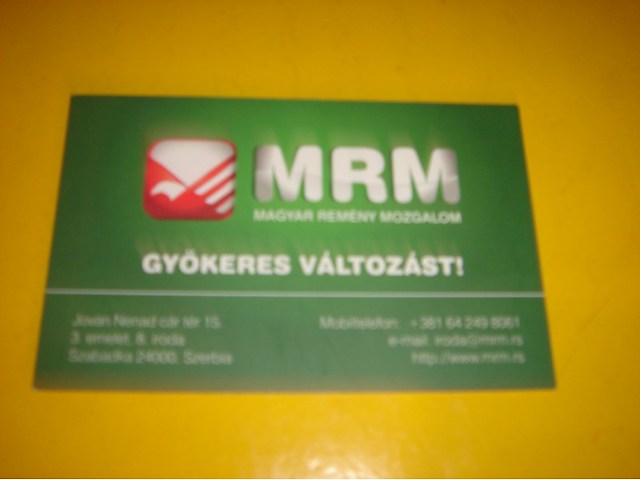 Džepni  kalendar 2012 . MRM