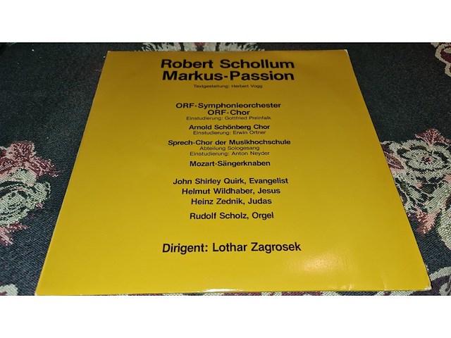 Robert Schollum - Markus-passion 2LP-ja