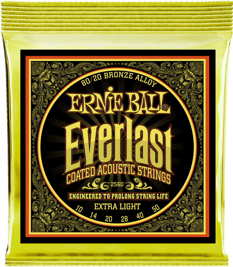 Ernie Ball 2560 10-50 Everlast Extra Light Coated 80/20 Bronze Acoustic