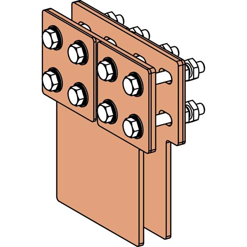 SE Connection plate for end feed unit Canalis KTA 5000A KTC 6300A for EL1 and EL2 flexible links set for 1 phase