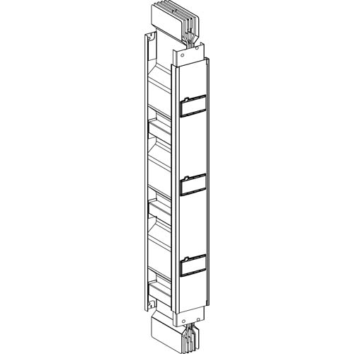 SE Straight distribution length Canalis KTA aluminium 2500A 3L+N+PER (Al) fixed length 2m 3 outlets RAL9001