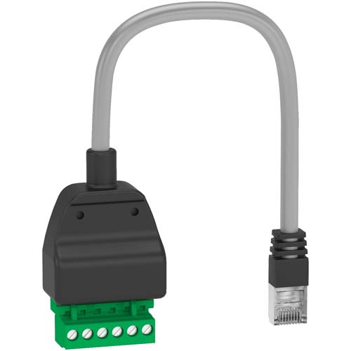 SE Modbus adaptor cable ComPacT MasterPact RJ45 to open connector adaptor 190mm length